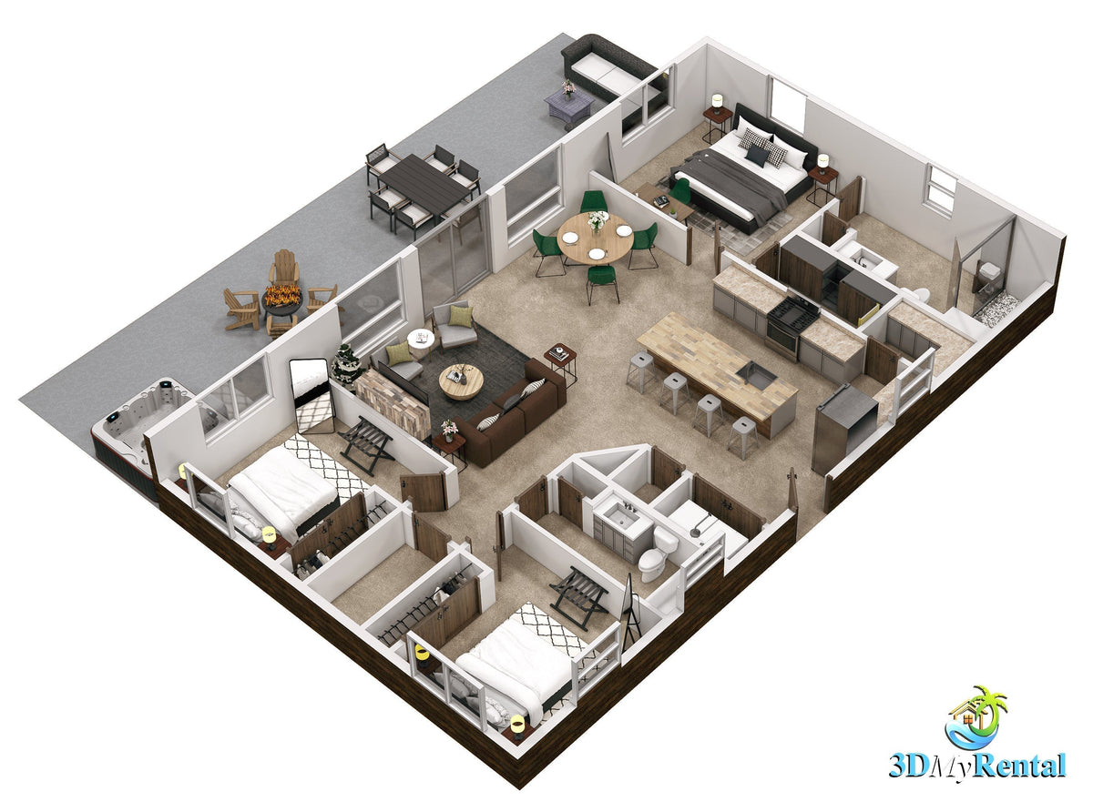 How to Make a 3D floor plan – 3D My Rental